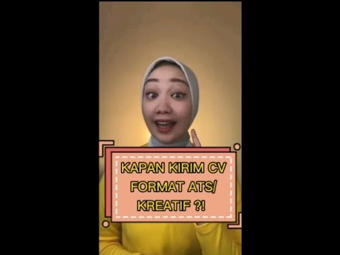Kapan Kirim CV Format ATS/KREATIF ??! #short #tipskerja #tipscv #CV #curriculumvitae #BUMN #format