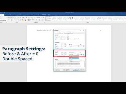 How to Format APA Paper in Word 2016 (Tutor Talks)