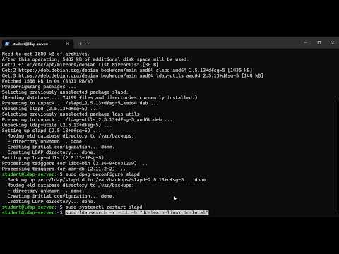 LDAP Part One Set up LDAP Server Verify OpenLDAP Debian