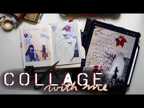 Digital Collage with me - and analog Artjournaling Vintage Spring theme