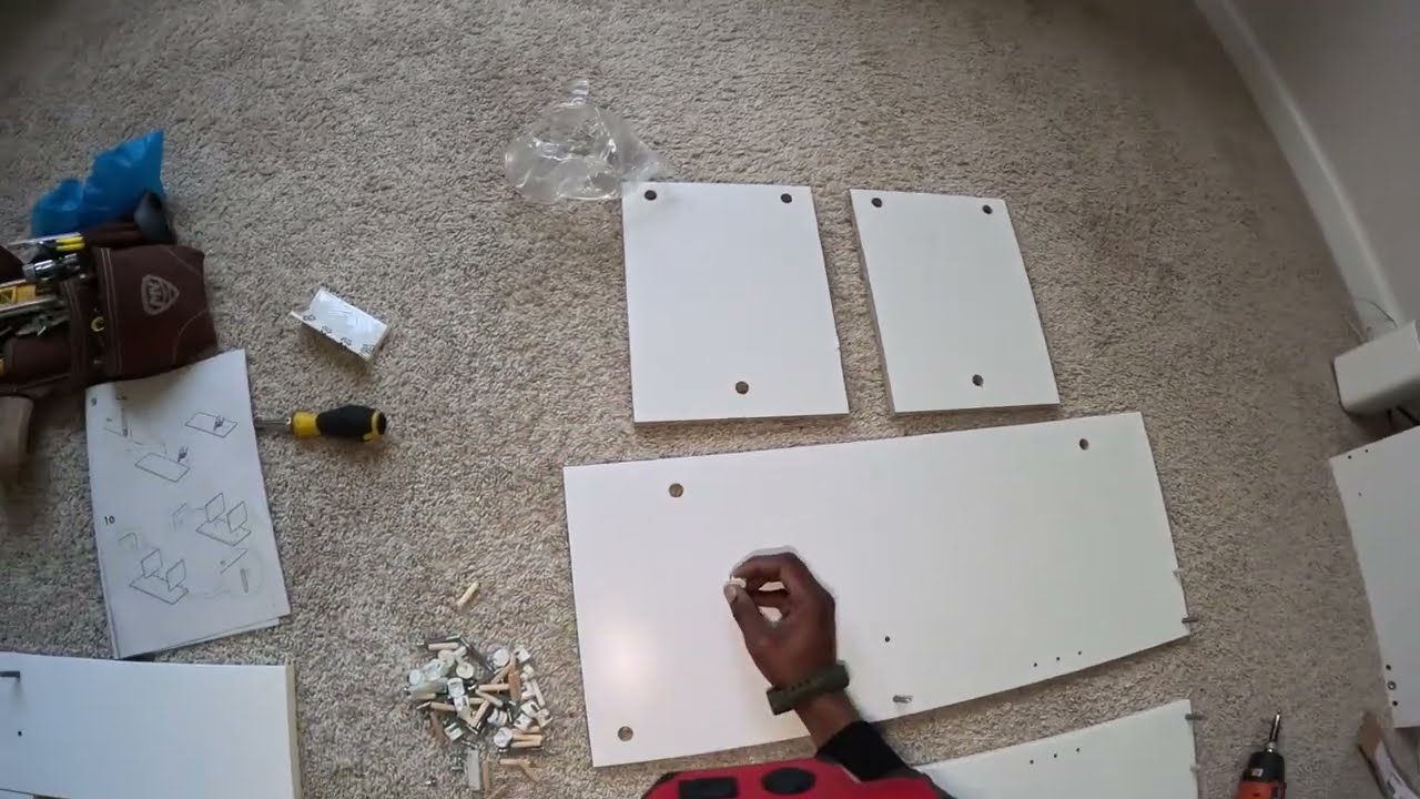 IKEA BRIMNES || Headboard and Bed instructions #gopro #ikea #diy #taskrabbit (Part 1)