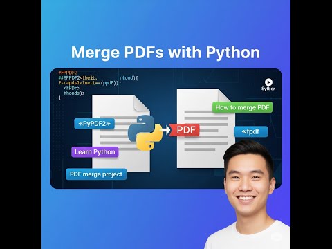 PDFMerger: Merge PDFs using python -- project expained