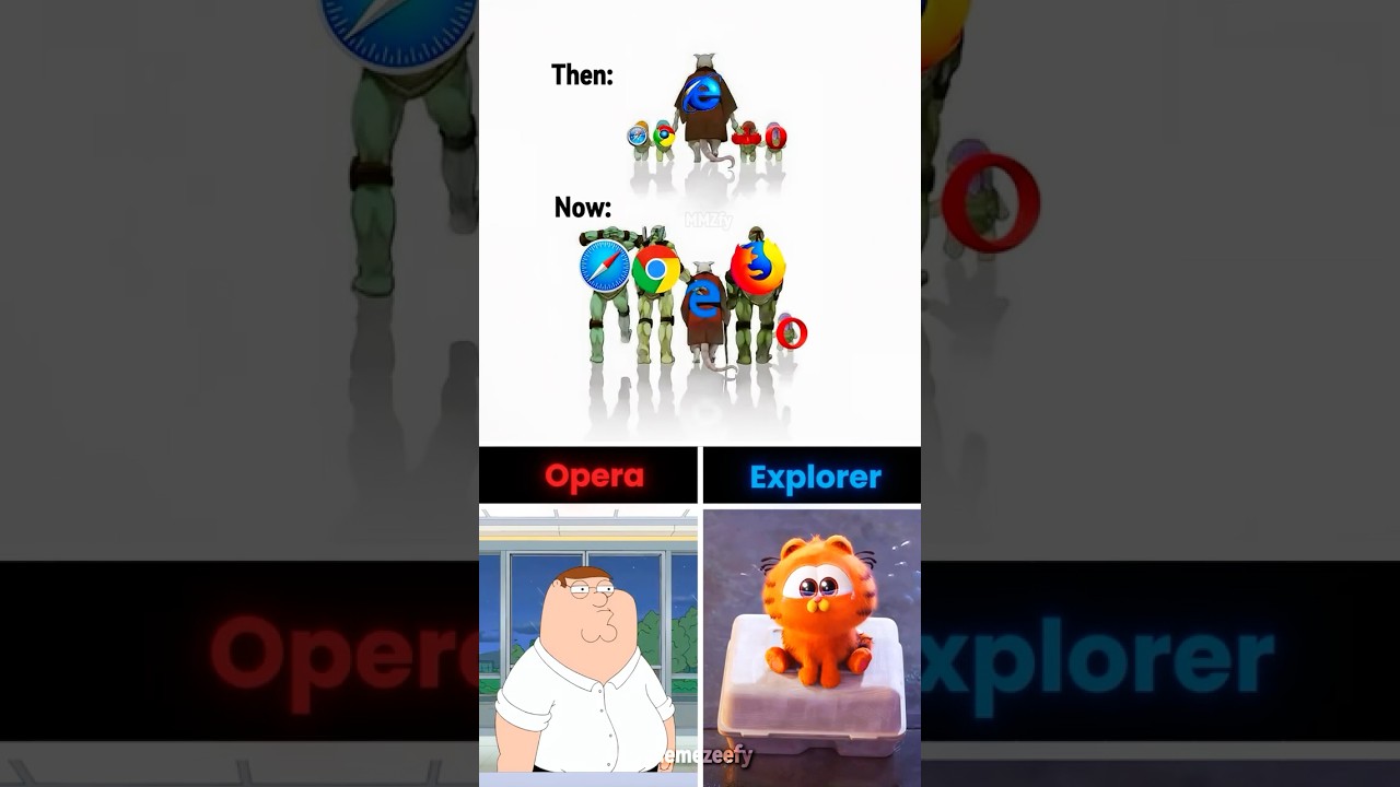 Opera vs Explorer Evolution 😔