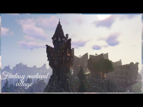 Minecraft | Fantasy medieval village map | Timelapse (2/x)