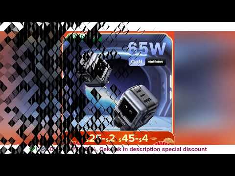 REVIEW ?US Plug?UGREEN 65W 30W GaN Charger Robot Design PD3.0 Fast Charger QC4.0 3.0 PPS for iPhone