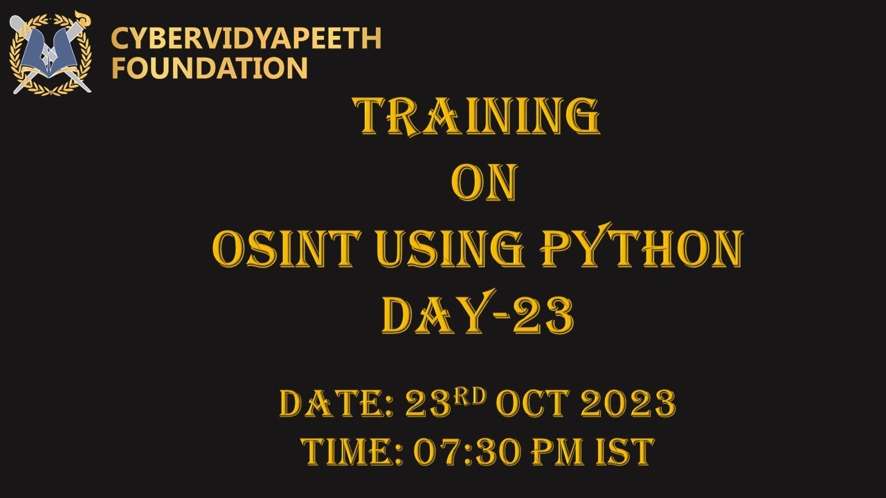 OSINT USING PYTHON DAY - 2 3   PYTHON REGEX / REQUEST /BS4