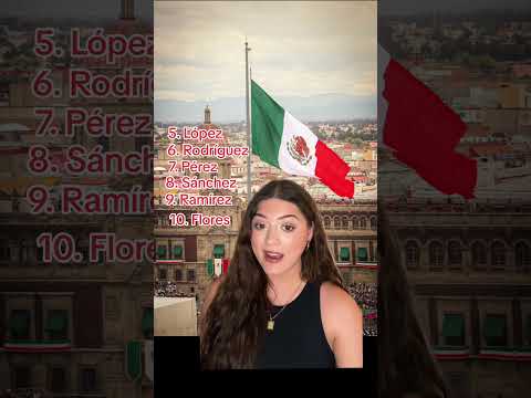 Most common last names in Mexico! #mexico #mexican #spanishnames
