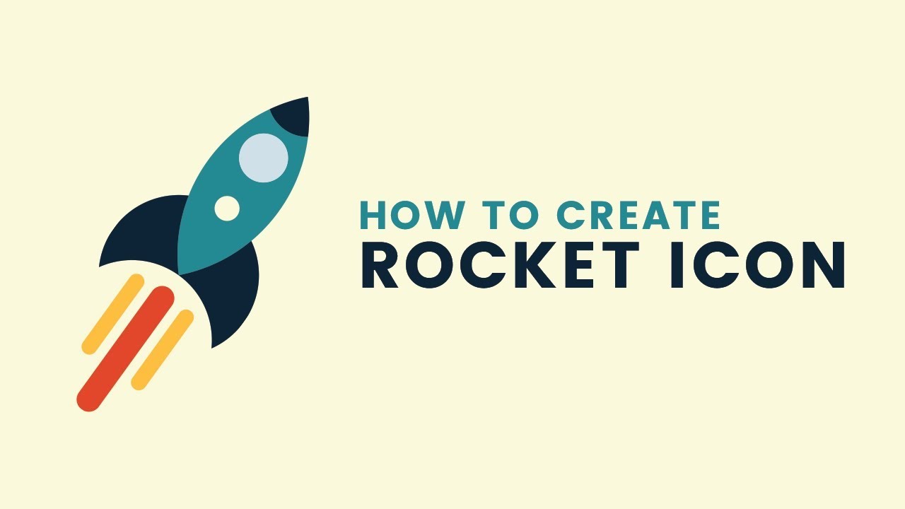 How to Create Rocket Icon | logo design
