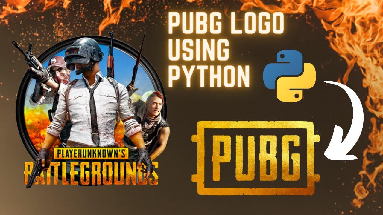 Pubg logo using python turtle | beginner | python turtle graphics | bgmi logo using python turtle