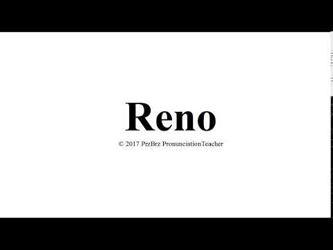 RENO pronunciation ๐ฅ