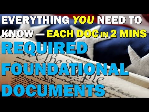 Required Foundational Documents Review AP Government