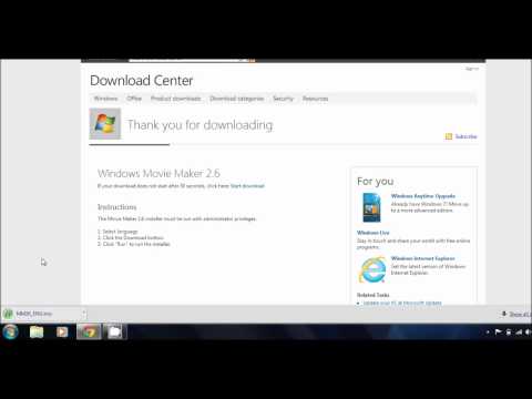 How to get old windows movie maker on Windows 7