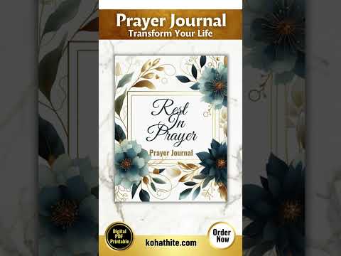 Rest In Prayer Prayer Journal PDF Printable Digital Instant Download #morningroutine #writing #god