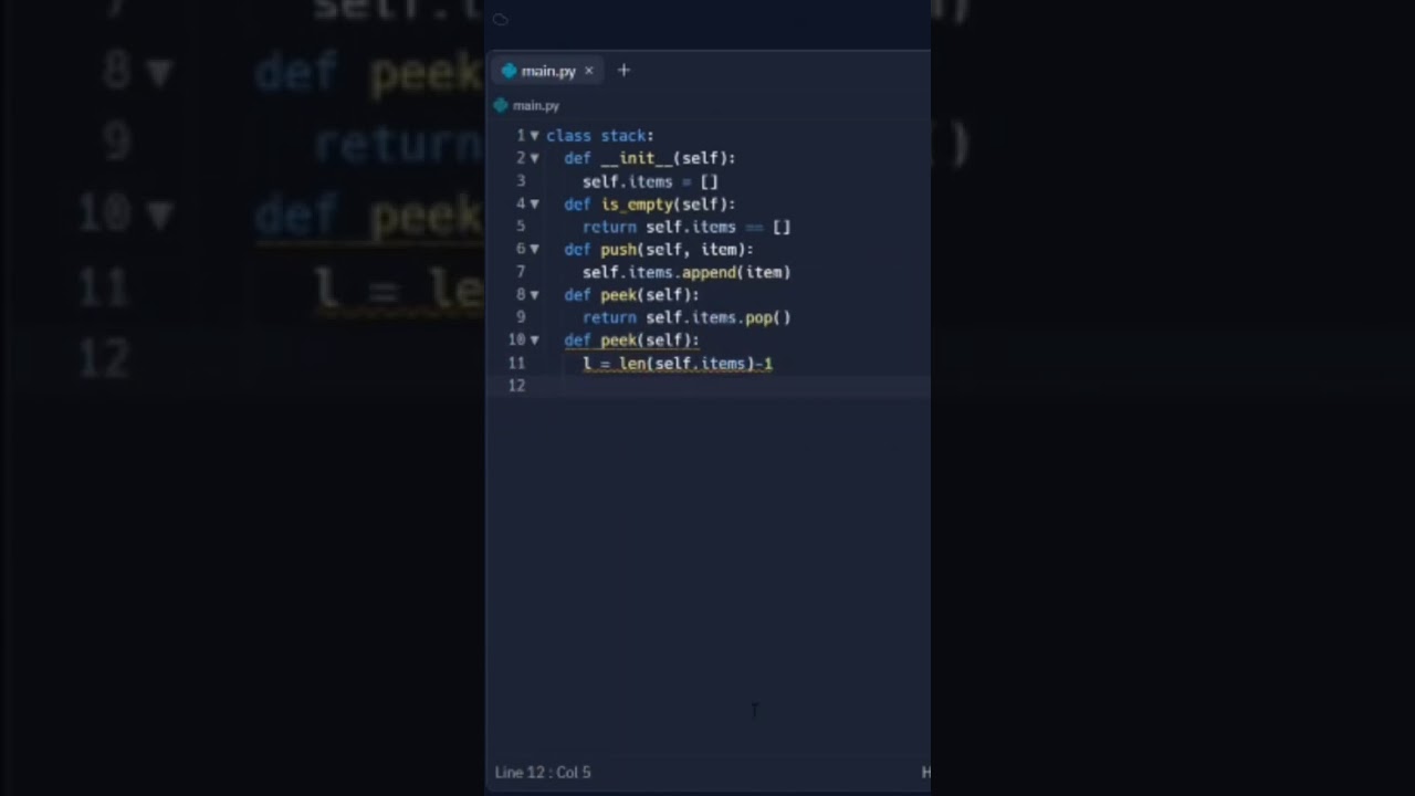 #35 Implementation of Stacks using Python #100daysofcode with #python #100 #shots