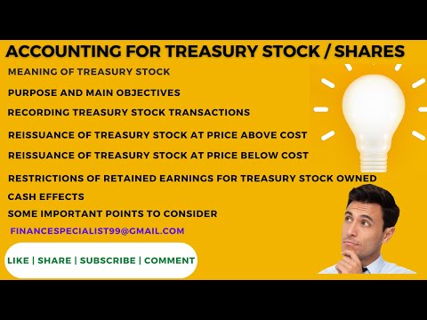 Understanding Treasury Stocks and its Accounting