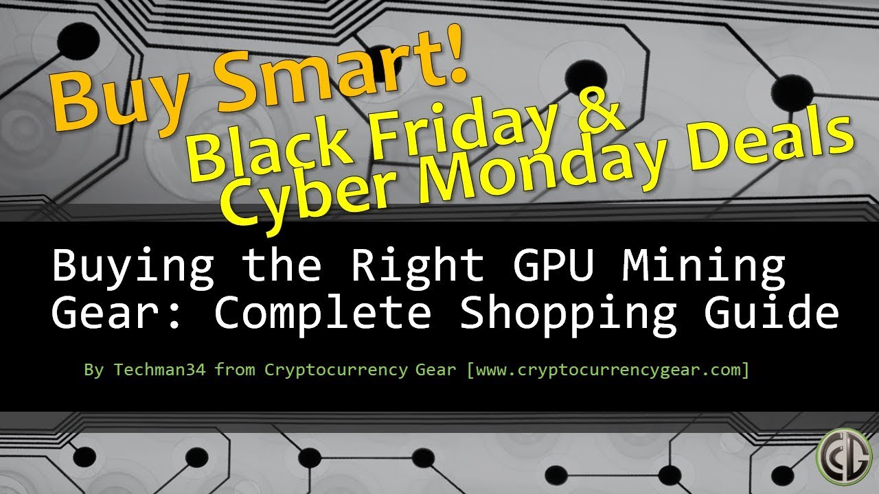 GPU Mining Rigs Shopping Checklist 2017
