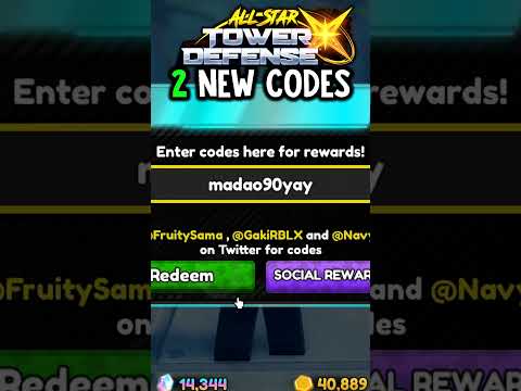 2 Newest *WORKING* Codes in All Star Tower Defense X