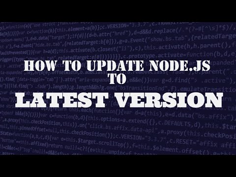 how to update NodeJS to latest version