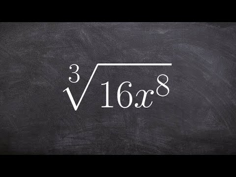 Learn how to simplify the cube root of a variable expression