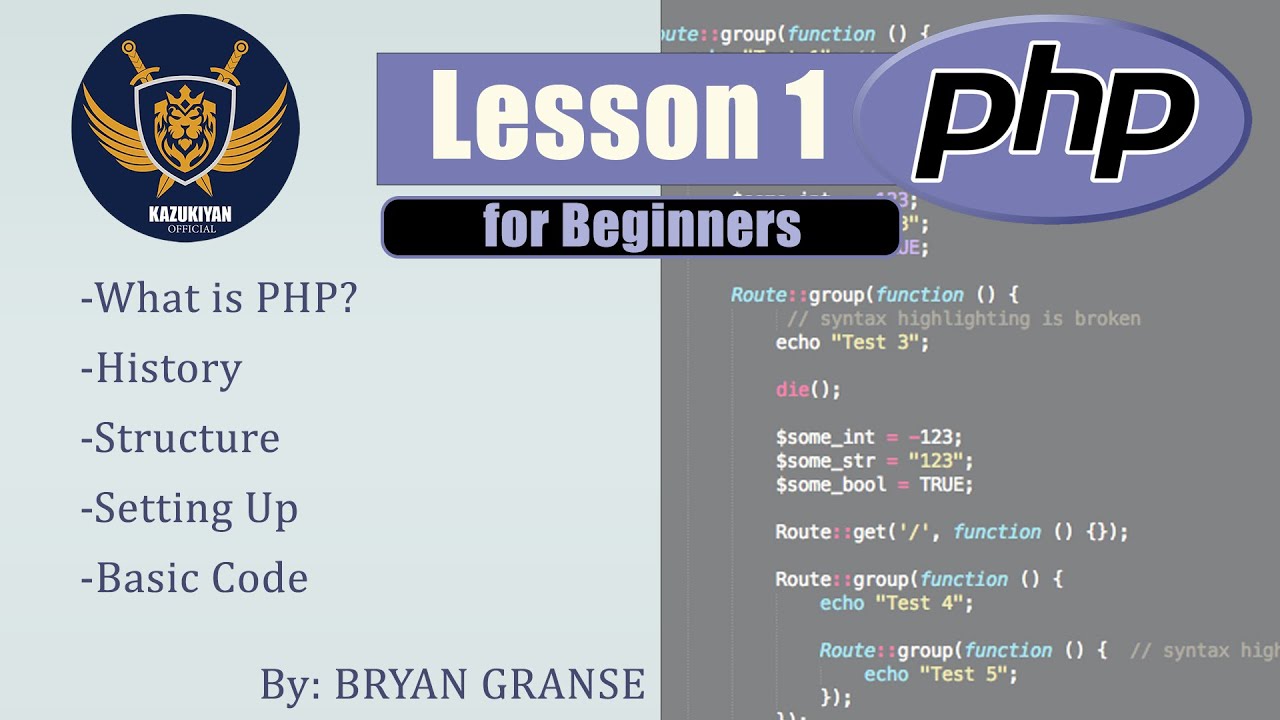 PHP Tutorial Tagalog Lesson 1 - What Is PHP, Structure, Setting Up, and Basic Code #phpscripts