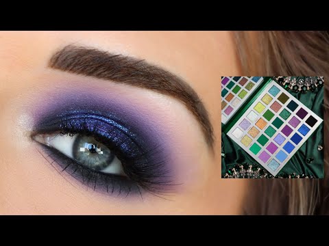 In-Depth Purple/Black Smokey Eye Tutorial | Mikayla x Glamlite Paht 2 Palette