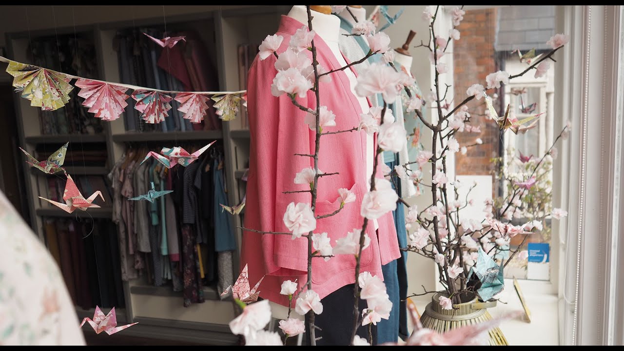 Our Spring Cherry Blossom Window Display and Shop Tour