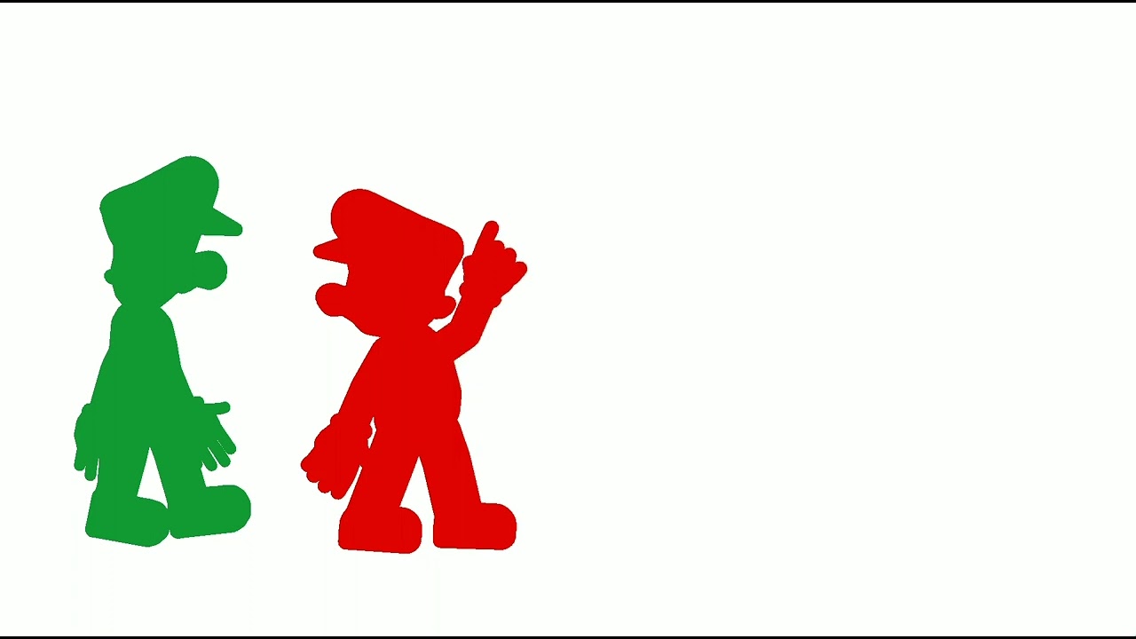 Luigi helps Mario, stick nodes animation