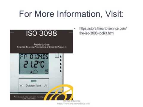 ISO 3098: how to plant and deliver the right ISO 3098 at the right time ...