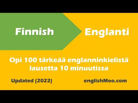 Learn English from Finnish | Opi englantia | ilmainen englannin kurssi | Finnish to English
