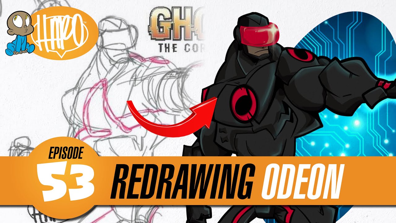 Drawing Odeon (Original Character from Ghosts Comic)