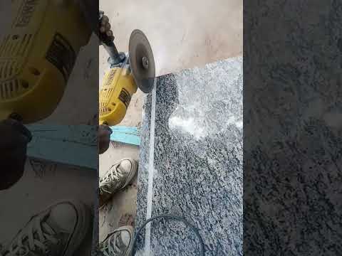 How to cut a granite countertop with a grinder