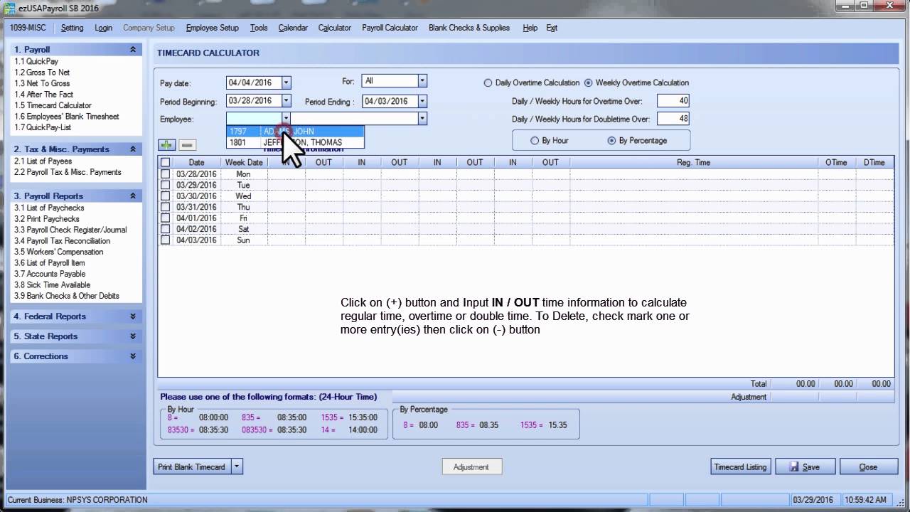 Guide to Timecard Calculator