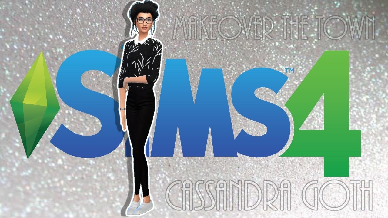 Cassandra Goth Makeover l Makeover the Town l Sims 4