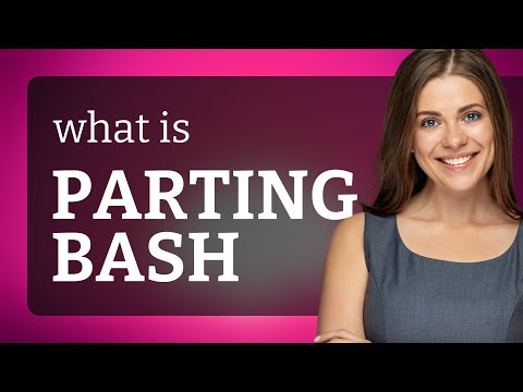 Understanding "Parting Bash" in English