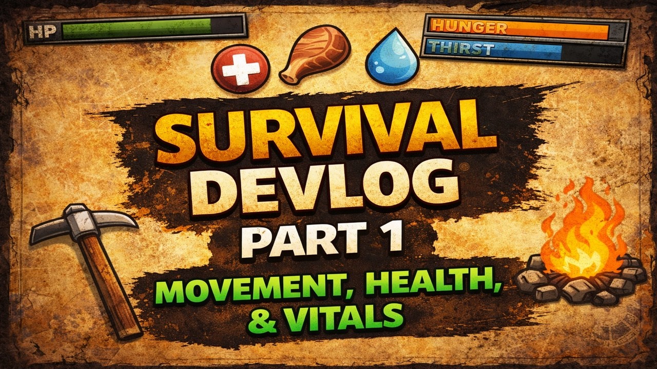 Making a Survival Game in Unity - Part 1 | Movement, Stamina, Health