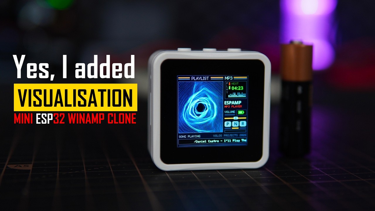 I Made a Winamp‑Style ESP32 MP3 Player (Yes, With Visualisation)