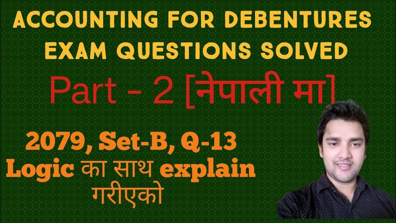 Accounting for debentures class 12 | Debentures Questions and Solution | Accounting for debentures