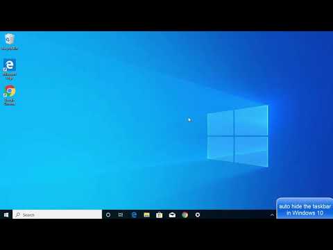 How to Hide the Taskbar in Windows 10
