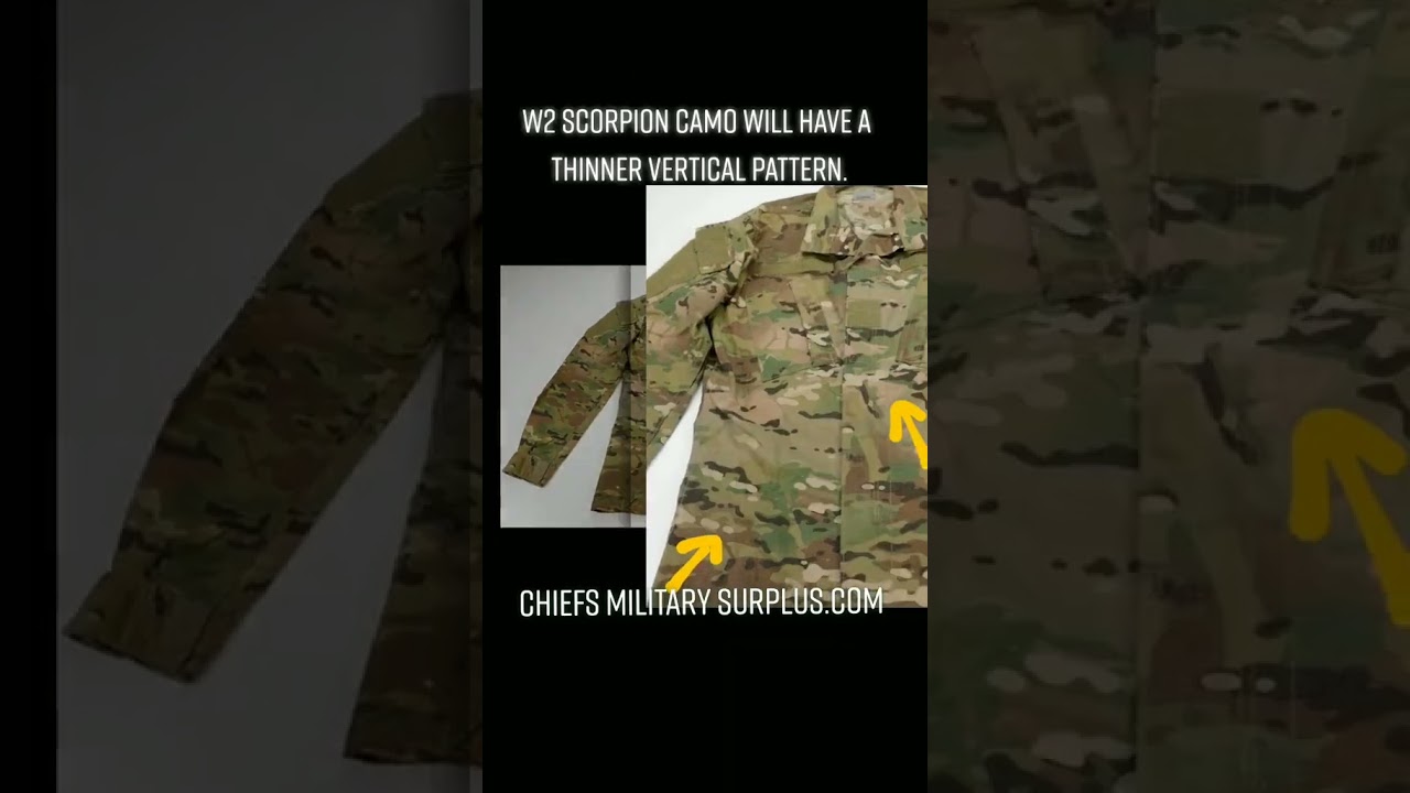 OCP Camo vs. W2 Scorpion Multicam #findthedifference#militaria#camo#chiefs#surplus#usmilitary#ocp