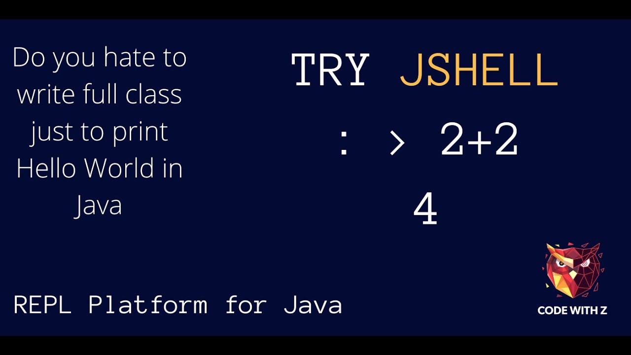 Run Java Statements without writing a class | JShell - REPL Platform for Java [PRACTICAL VIDEO]