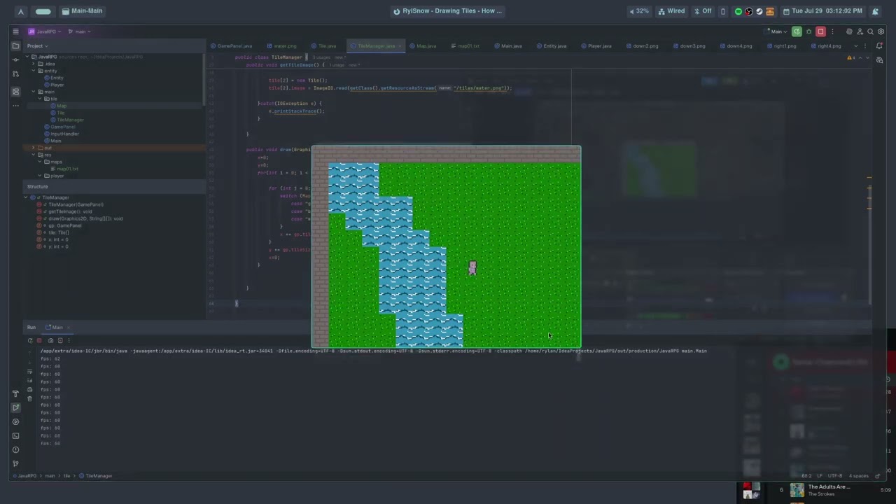 JavaRPG Devlog #2 Tilemap, and Map display