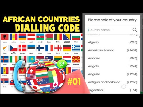 All Country codeą„¤ African Countries dialling codeą„¤ Guess country code#01