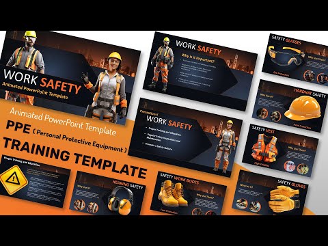 PPE PowerPoint Training Template - PPE Training PPT for workplace safety
