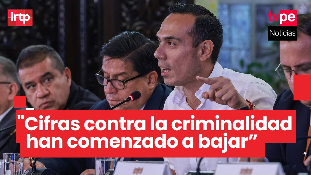 Presidente Jerí ofrece conferencia para presentar balance de lucha contra la criminalidad