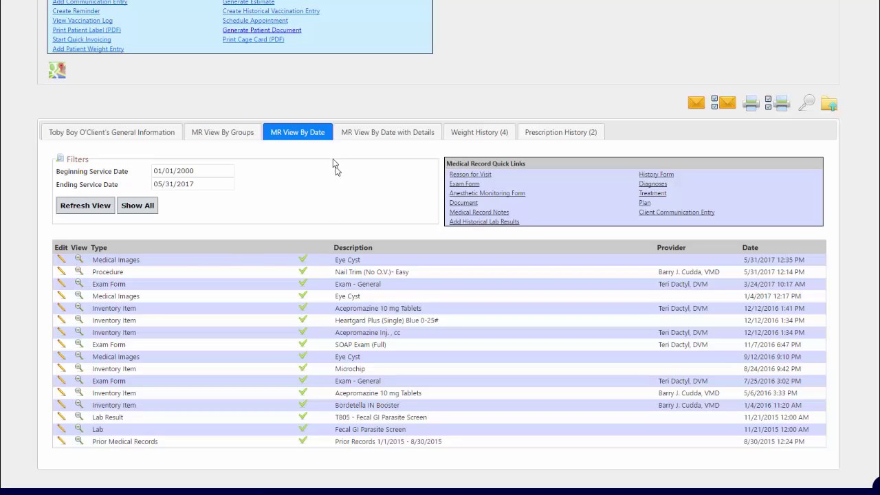 eVetPractice - Document Types Management