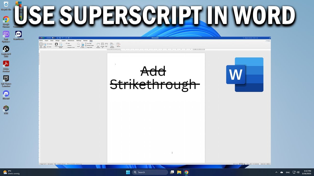 How To Insert Superscripts and Subscripts in Microsoft Word - Easy Fix