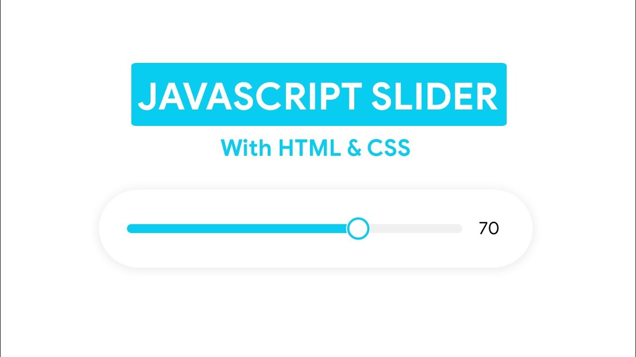 Custom Animated Range Slider using Javascript with HTML & CSS | 2022