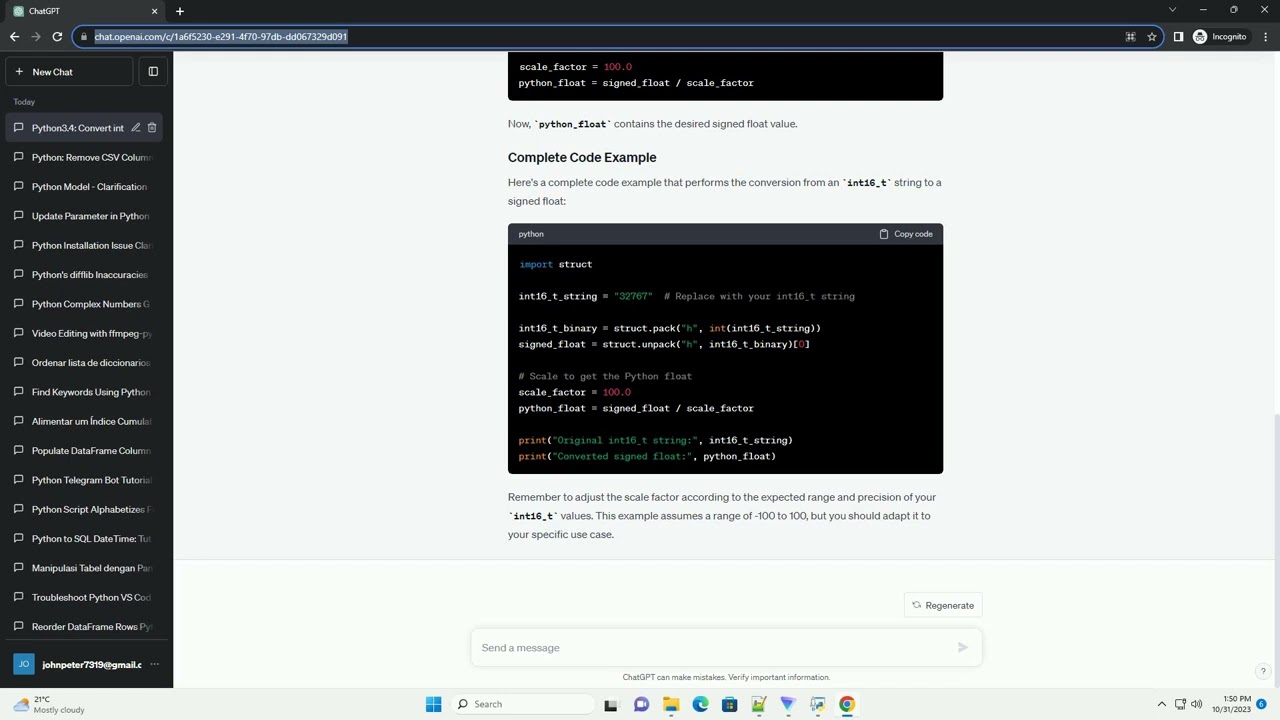 Python3 4 convert int16 t string to signed float