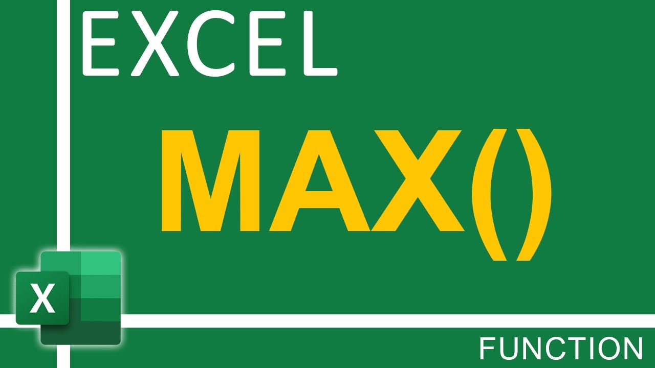 How To Use Excel MAX() Function Tutorial - Excel Tutorial for Everyone