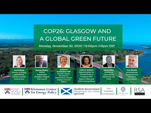 COP26: Glasgow and a Global Green Future